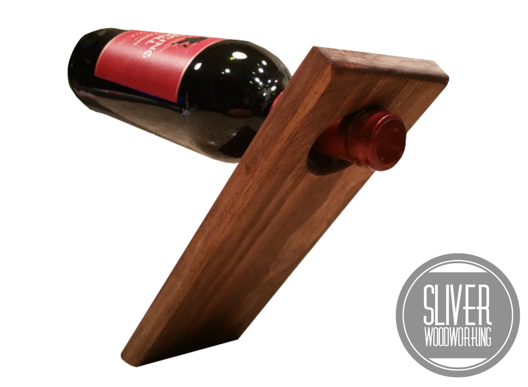 Self Balancing Wine Bottle Display Holder – Sliver Woodworking